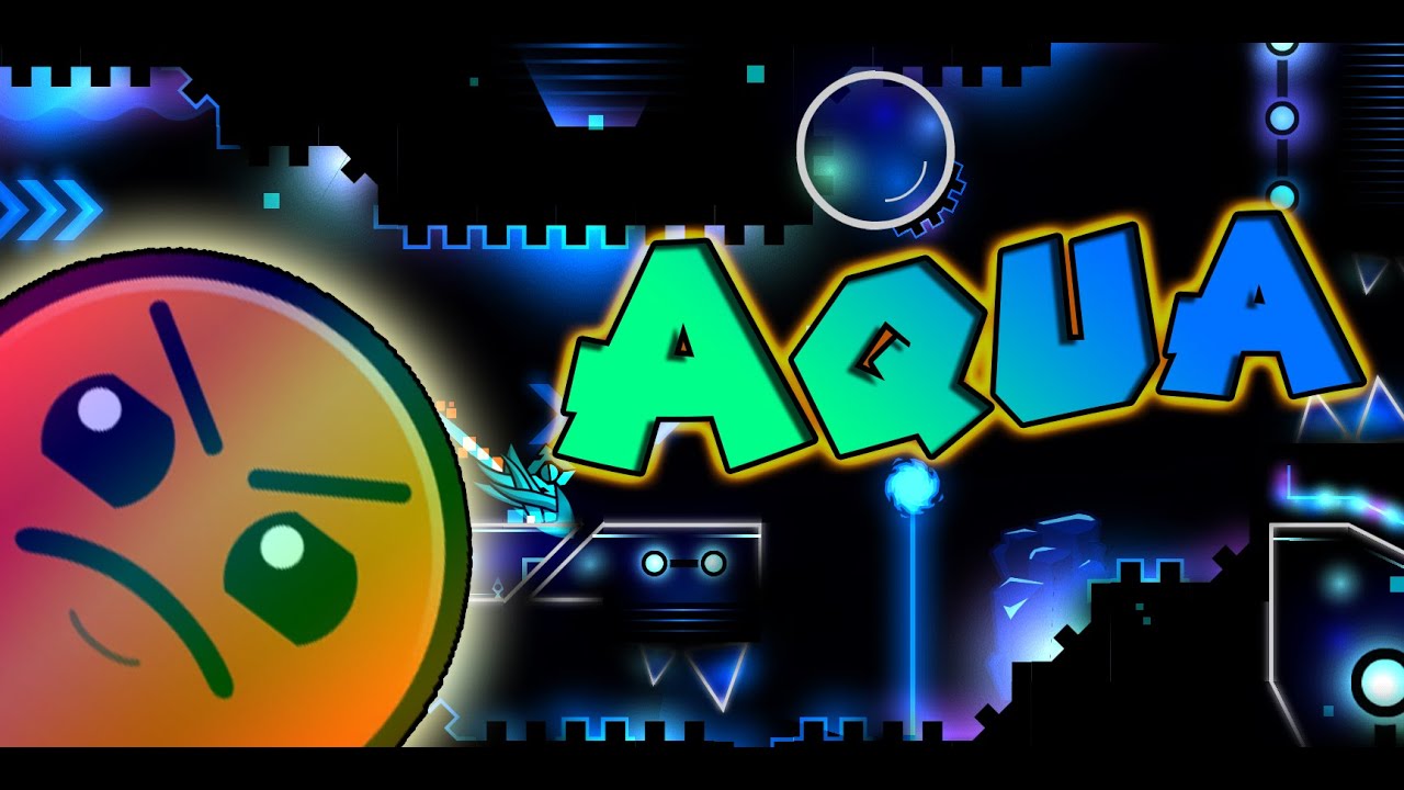 Aqua (Harder) - 100% | Geometry Dash - YouTube