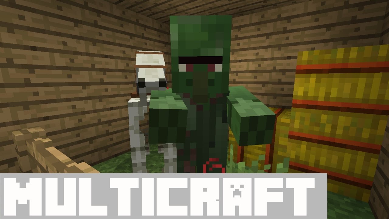 MultiCraft #10 : ZOMBIE-VILLAGEOIS ! | Minecraft - YouTube