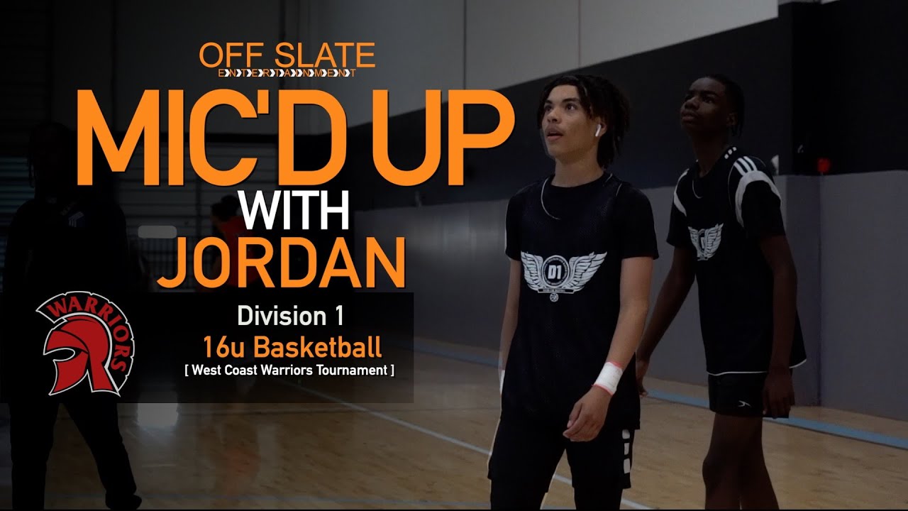 Jordan Mic'd up | Division 1 16u Basketball - YouTube
