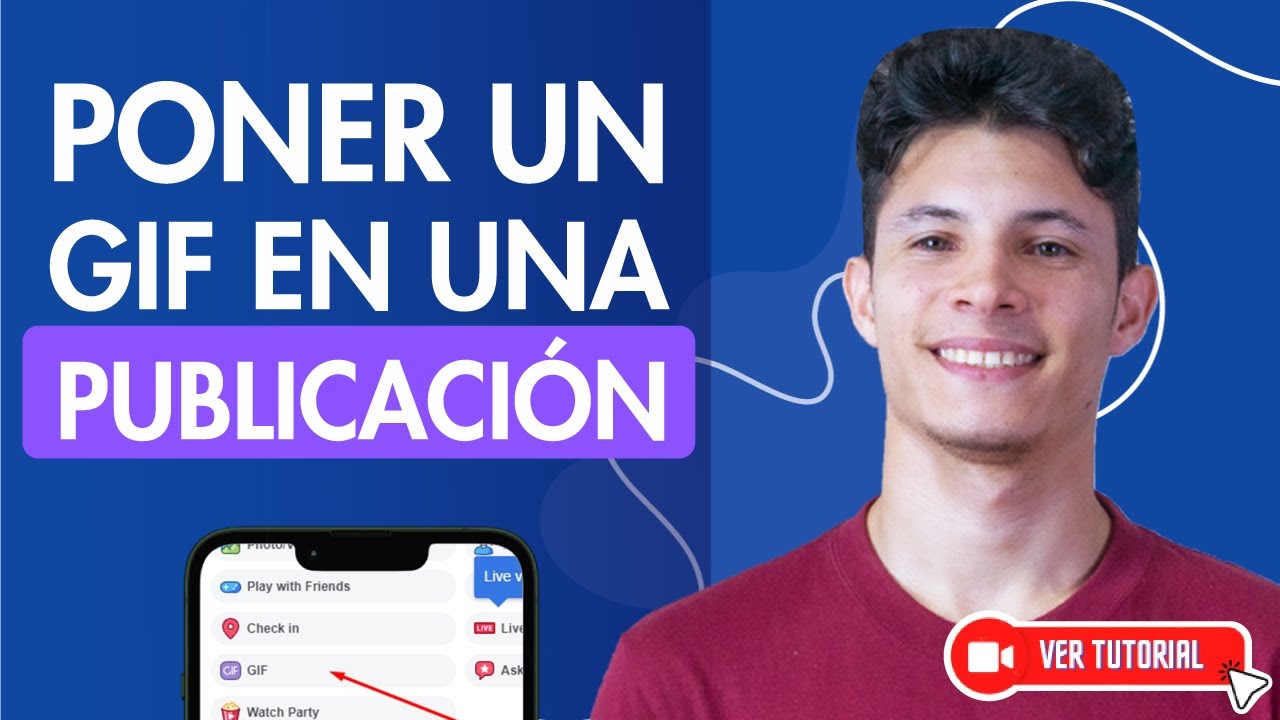 Cómo PONER un GIF EN UNA PUBLICACIÓN de Facebook 🎞️ Anima tus ...