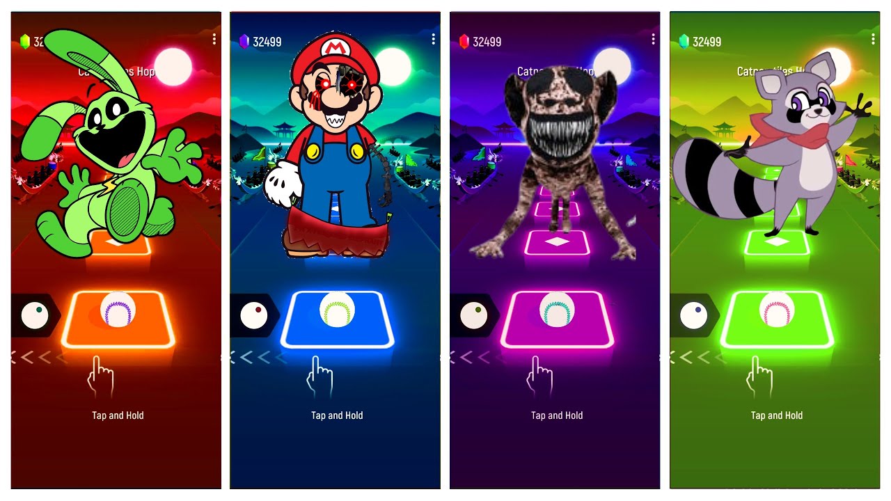 Smiling Critters 🆚 Mario Coffin 🆚 Zookeeper Coffin 🆚 Rambley Tiles Hop ...