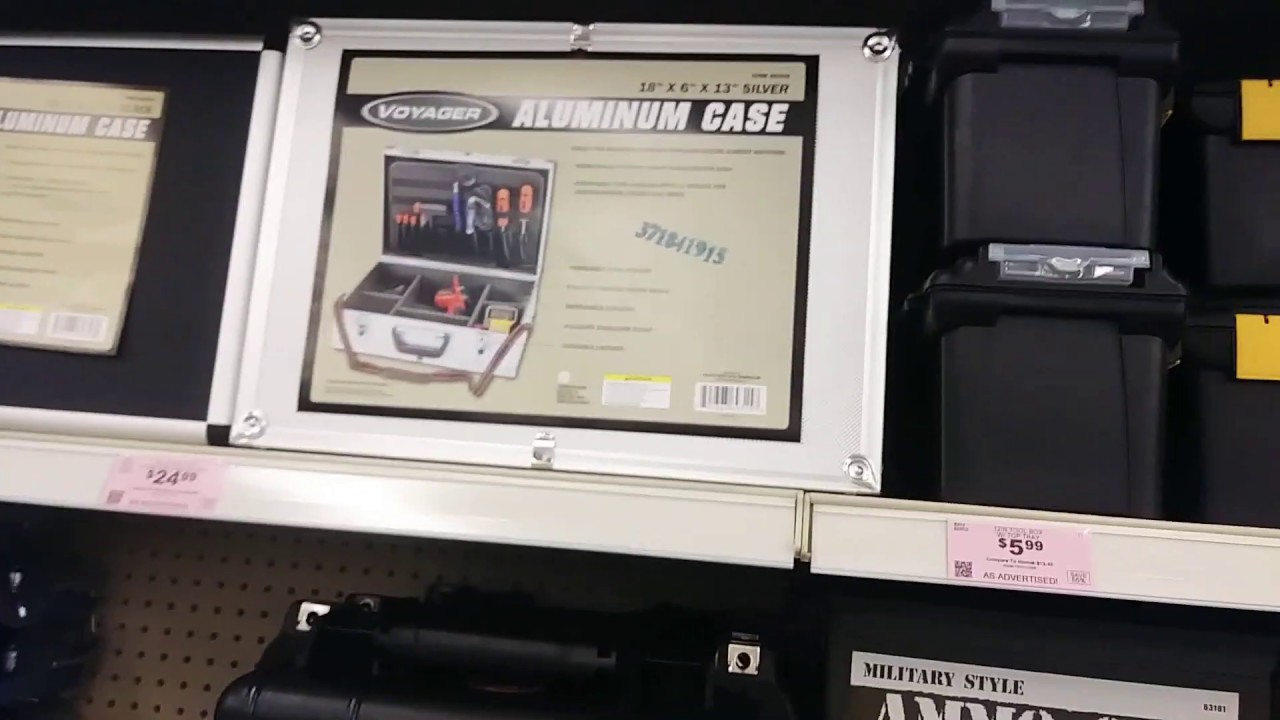 Harbor freight metal briefcases - YouTube