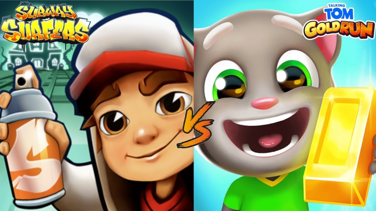 Tom vs Jack Talking || Tom Gold Run Vs Subway Surfers Haunted Hood ...