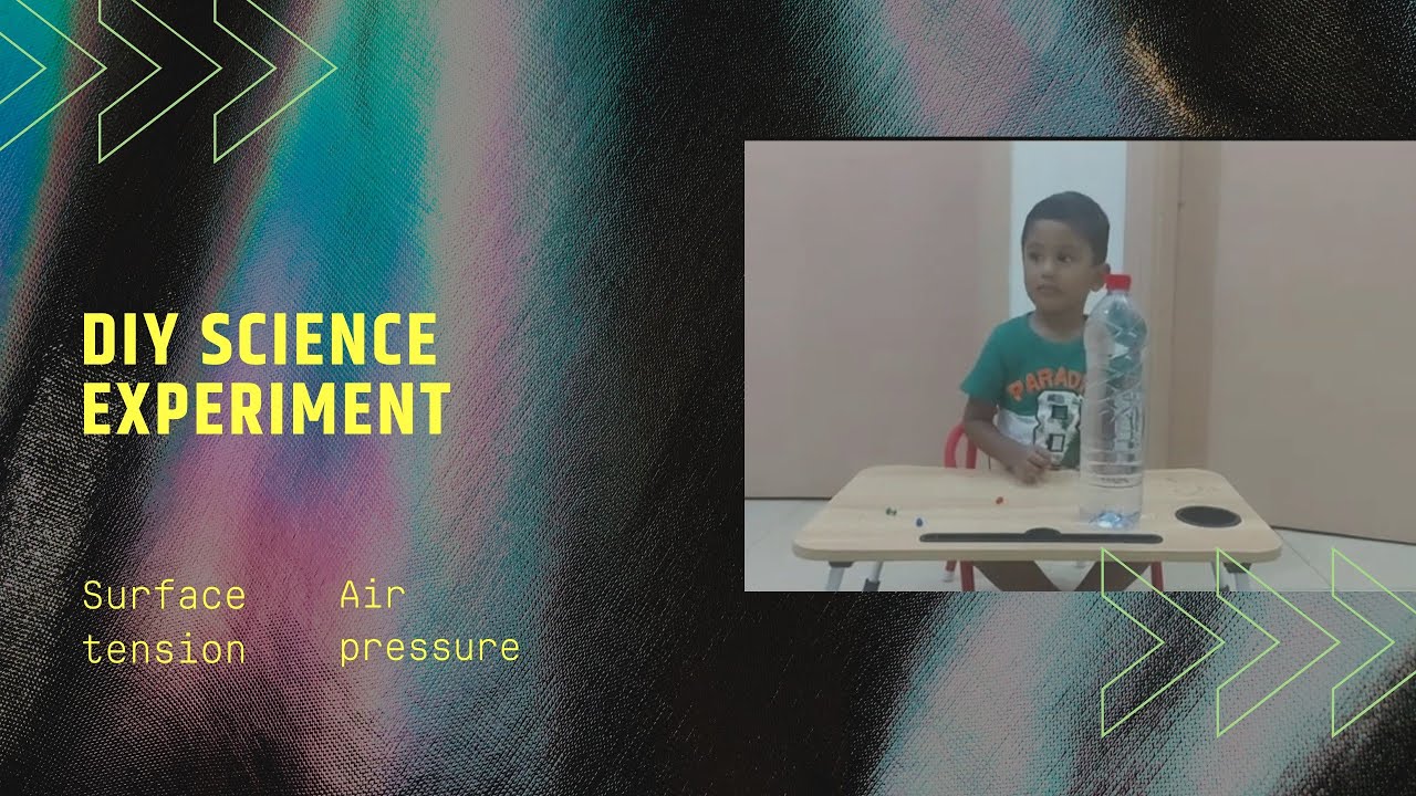 Experiment based on surface tension and air pressure | DIY science ...