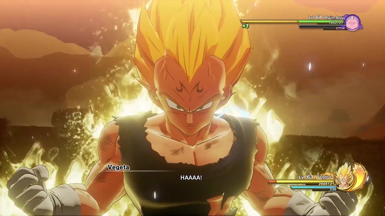 Dragon Ball Z: Kakarot - Majin Vegeta vs Majin Buu (Boss Battle ...