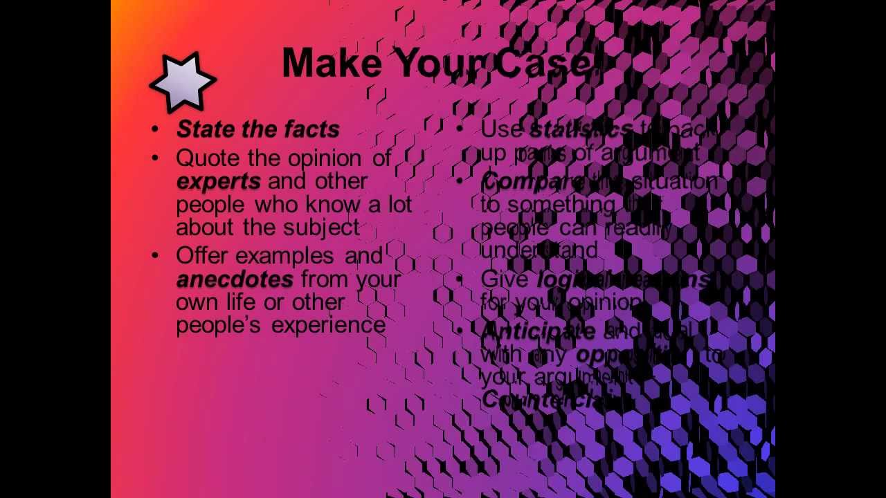 Argumentative Essay Writing -- Classroom Ready Presentation - YouTube