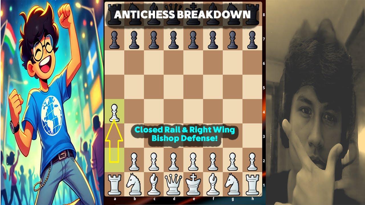 Analyzing Miguel's Defeat: Rail Opening & Right Wing Bishop Defense Breakdown (#antichess ...
