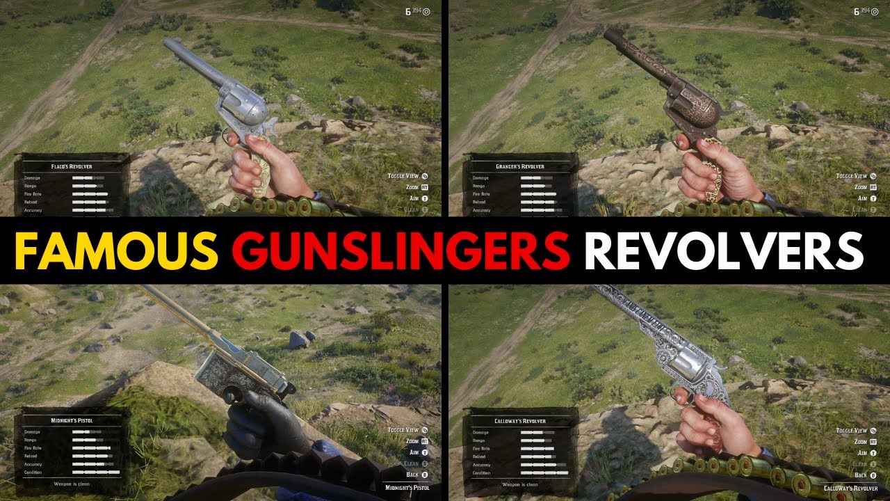 Ranking RDR2’s Famous Gunslingers’ Revolvers – Worst to Best - YouTube
