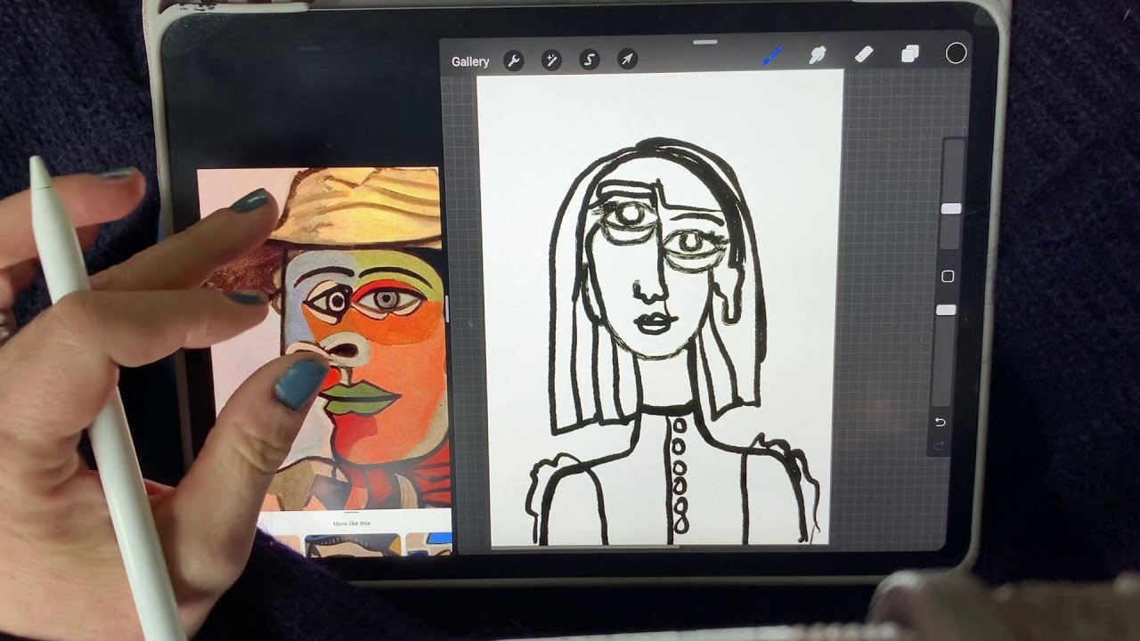 Picasso Inspired Self Portraits Using Procreate - YouTube
