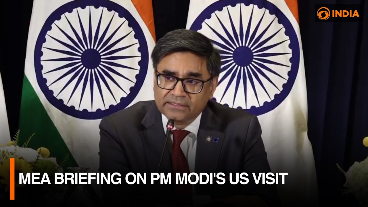 MEA Briefing on PM Modi's US Visit | DD India - YouTube