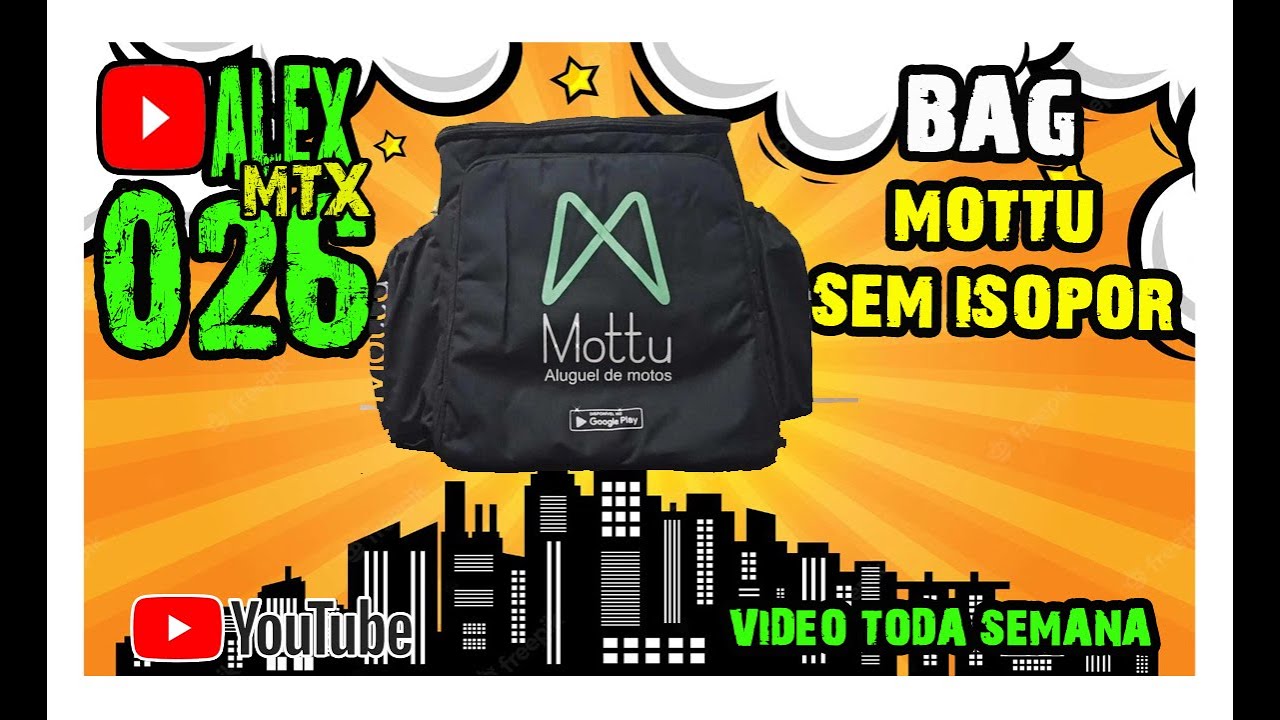 ⚪ BAG DA MOTTU SEM ISOPOR | ALEX MTX 026 | - YouTube