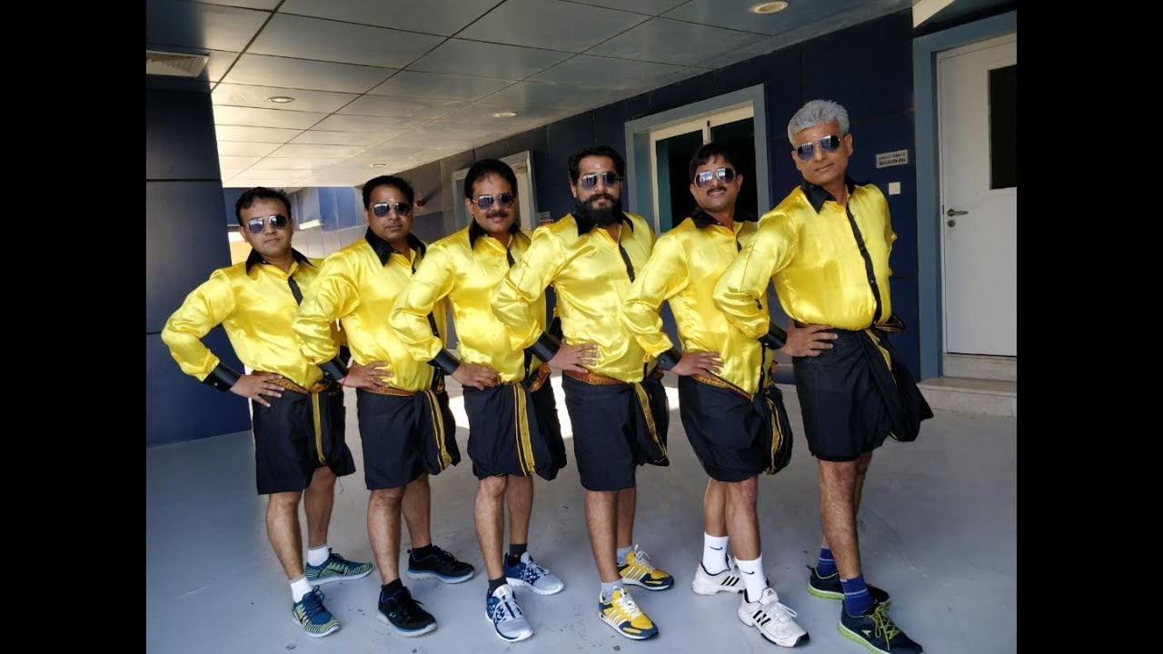 Men's group dance during Onam celebration - YouTube