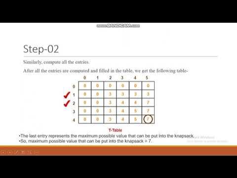 0/1 knapsack problem-Dynamic Programming | Data Structure P2 - YouTube