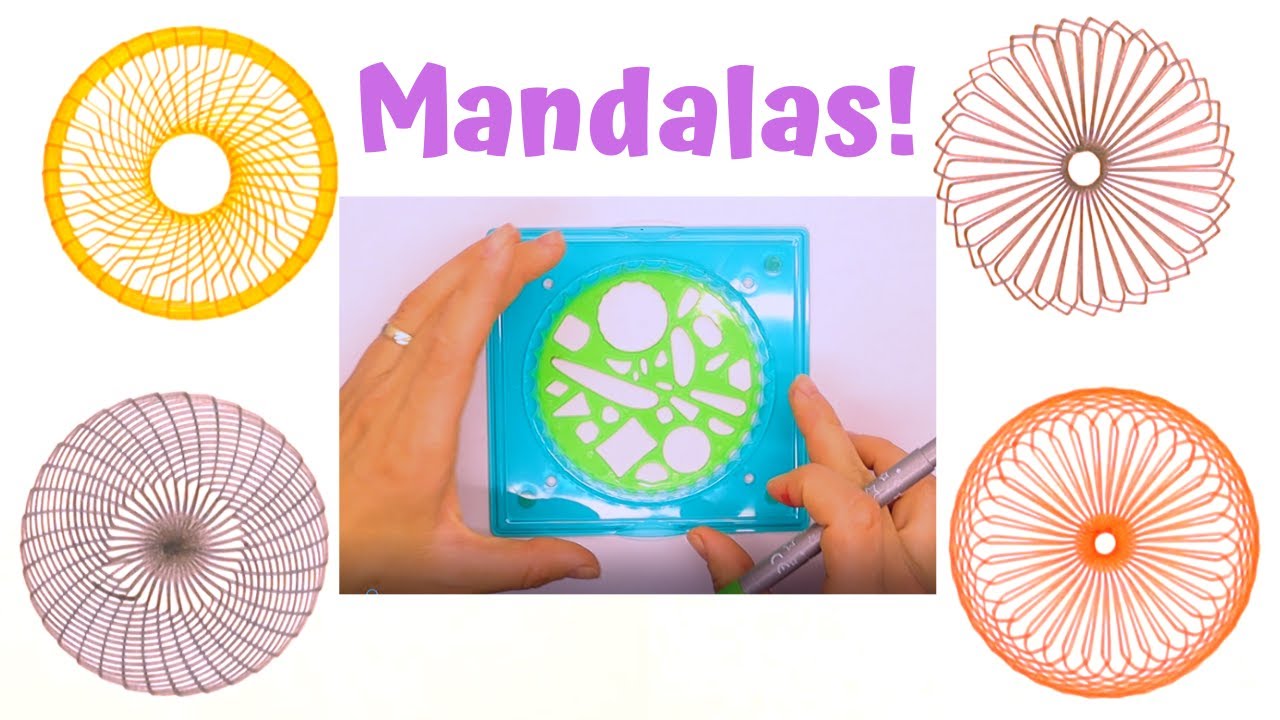 How to Create Amazing Mandalas With Spirograph | Spiral Art Drawing Kit ...
