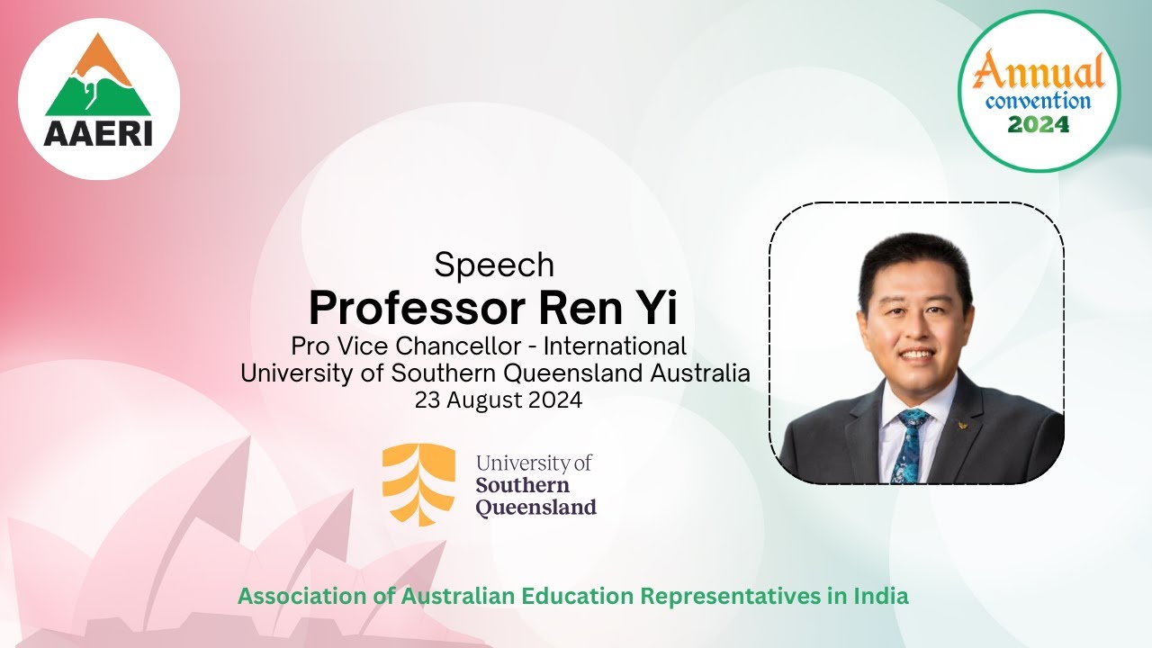 AAERI Convention 2024 - Speech by Professor Ren Yi, Pro Vice-Chancellor ...