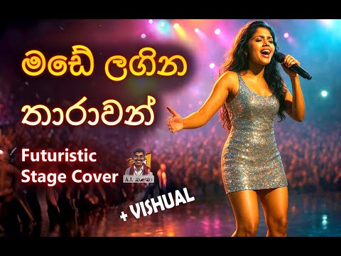 මඩේ ලගින තාරාවන් | Made Lagina Tharawan - Futuristic Stage Cover by AI Banda Music #edm #rock