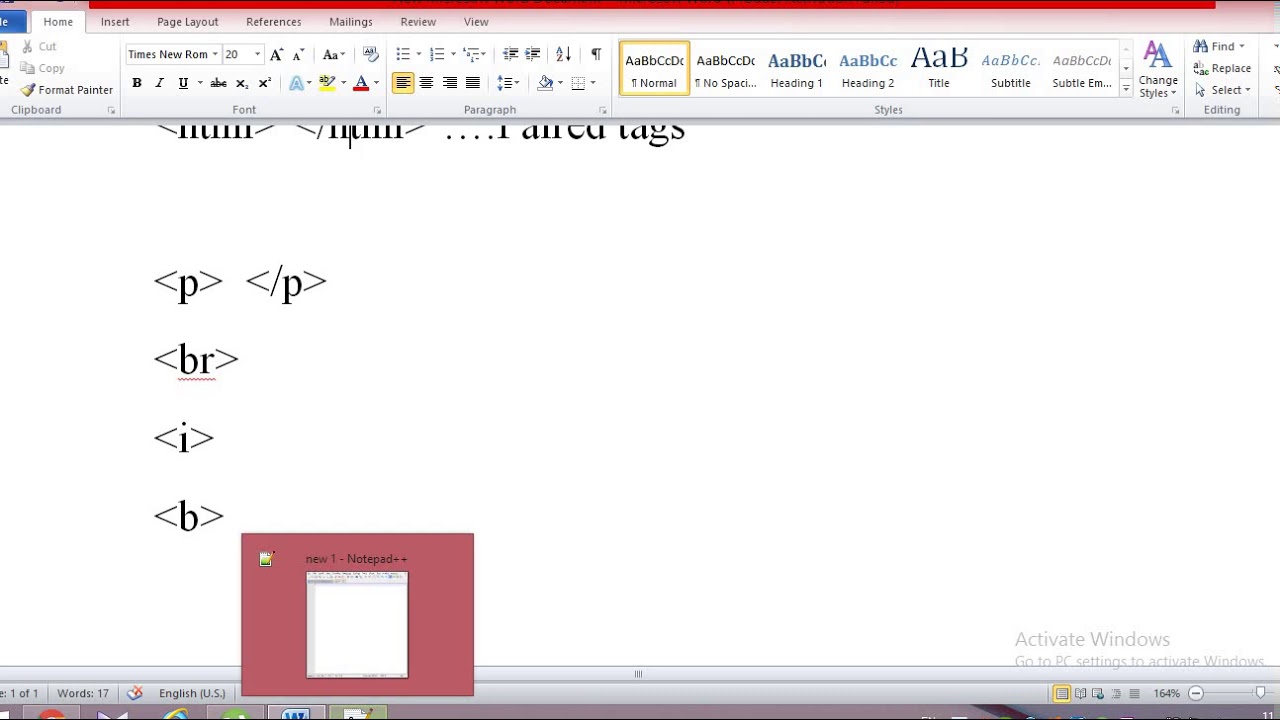 Introduction To Html With Basic Tags Html Tutorial For Beginner 1 Coding Tricks Youtube 3649