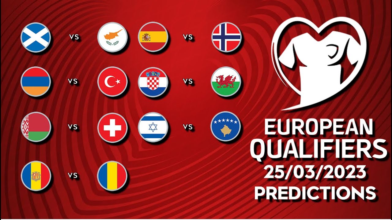 My Predictions for Today's European Qualifiers (Euro 2024) 25/03/2023 ...