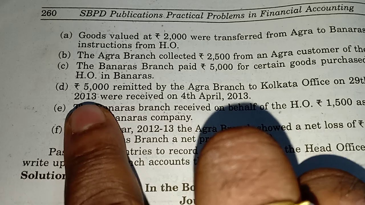 Branch account (special journal entries. 2) - YouTube