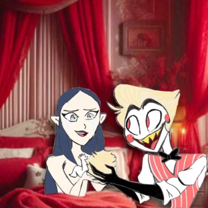 Lilith Clawthrone and Lucifer they Baby Daughter Charlie | Hazbin Hotel ...