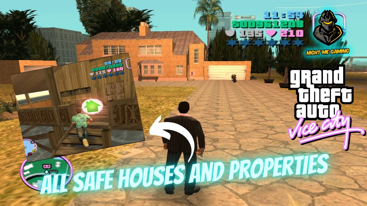 All safe houses and properties location in GTA Vice City big mission ...