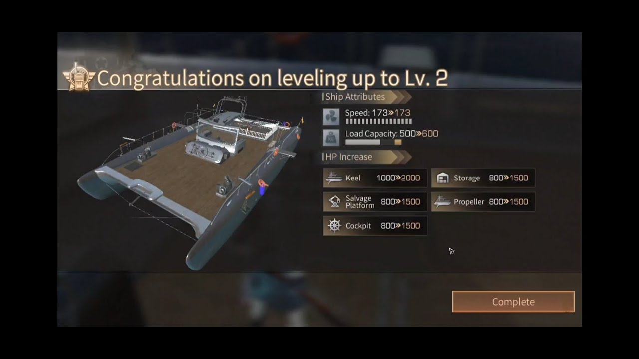 Upgrading ship to Level 2 - Exploration point 1500 - How to upgrade ...