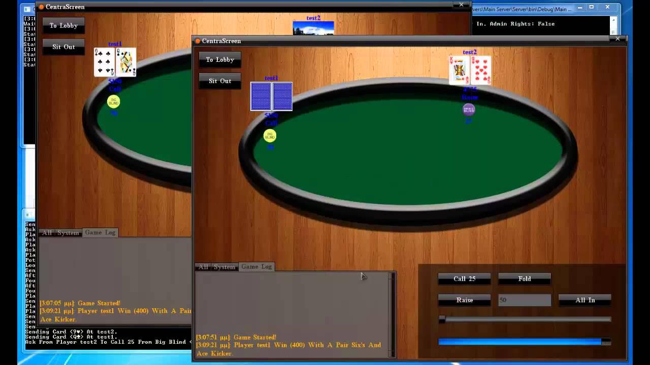Client - Server Application (Poker Game) in C# - YouTube