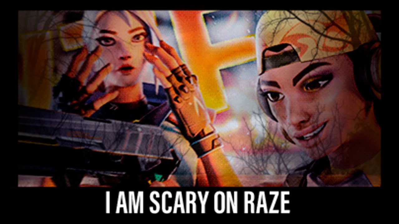 I AM HELL LOT SCARY ON RAZE? 💀 | #valorant - YouTube