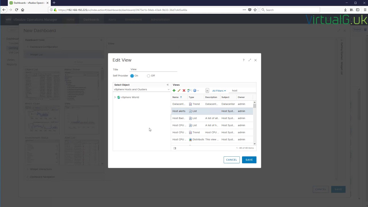 VMware vROps - 60 Seconds on Dashboards - vRealize Operations Manager ...