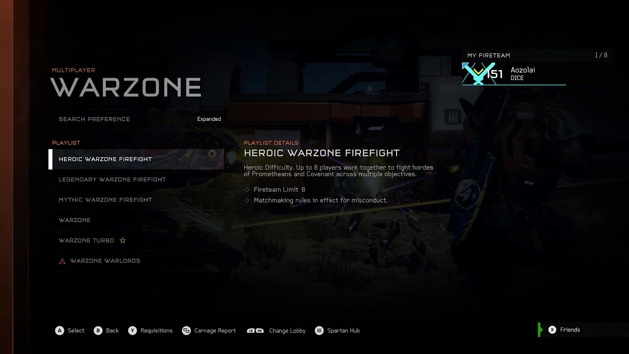 Halo 5 | Warzone menu starts talking... - YouTube
