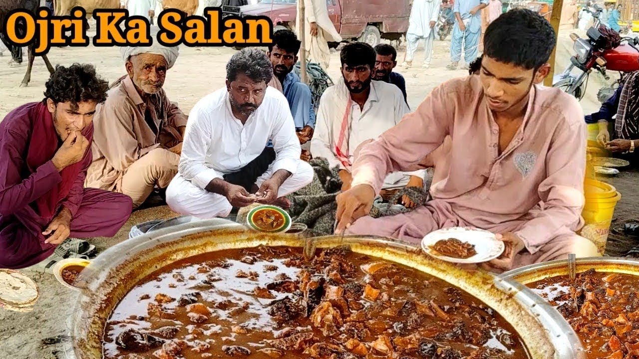 100/-Rs Punjabi Pakistan Street Food Nashta Ojri + 5 Roti | Street Food ...