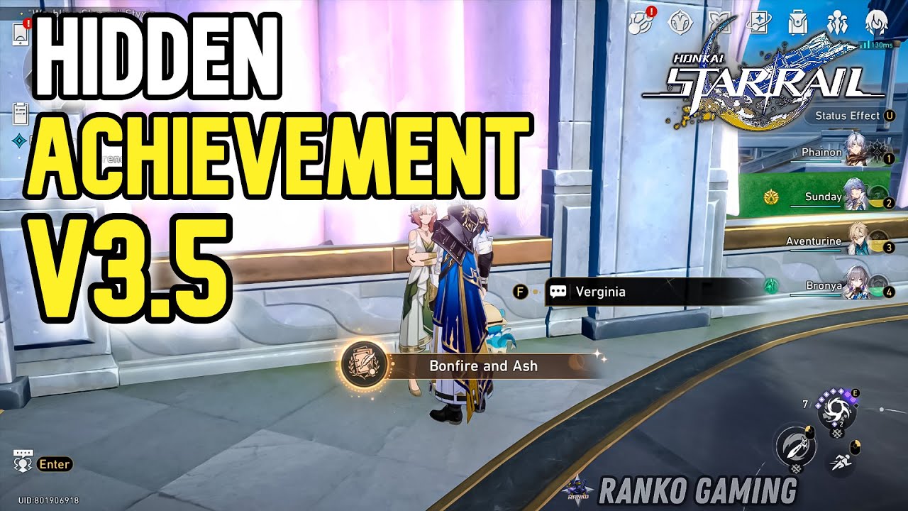 Bonfire and Ash Achievement | HSR 3.5 Hidden Achievement - YouTube