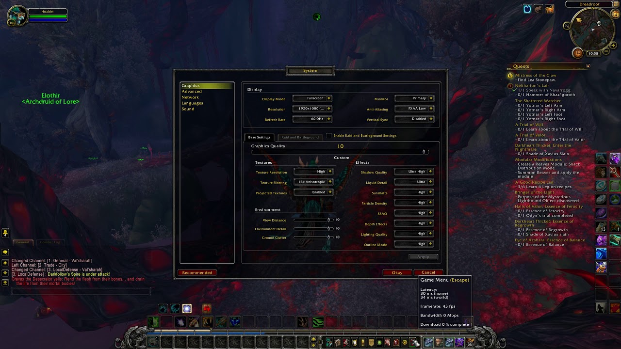 World of Warcraft Poor FPS On GTX 1060 - YouTube