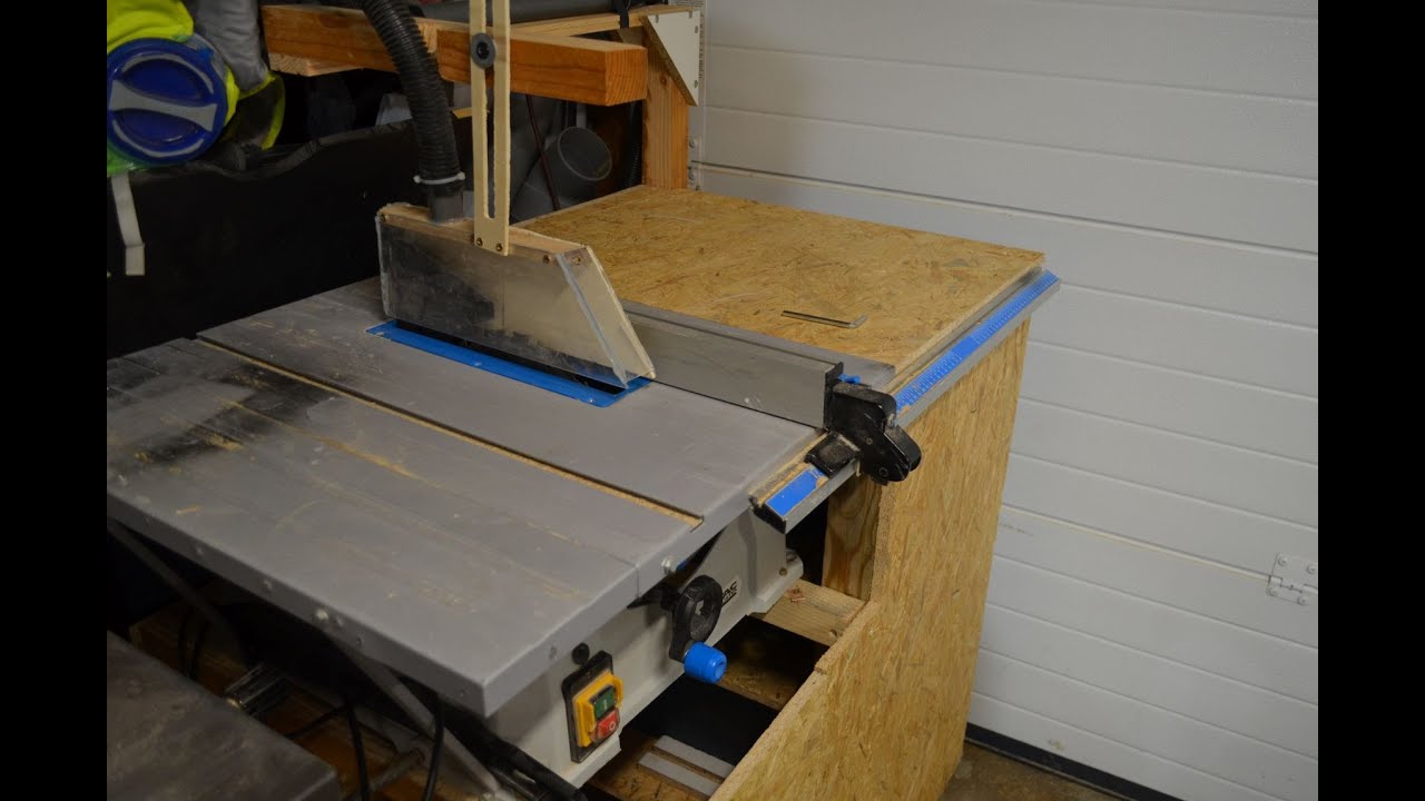 meuble de scie sur table #2 - YouTube