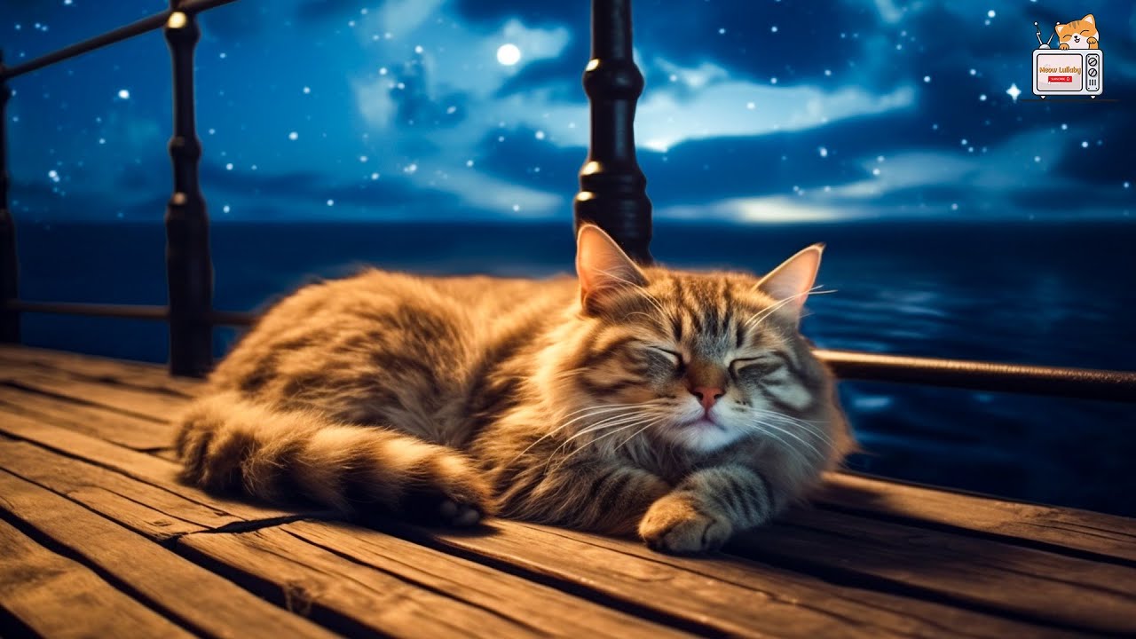 Purr and Waves: Relaxation with Cat Purring and Soothing Wave Sounds ...