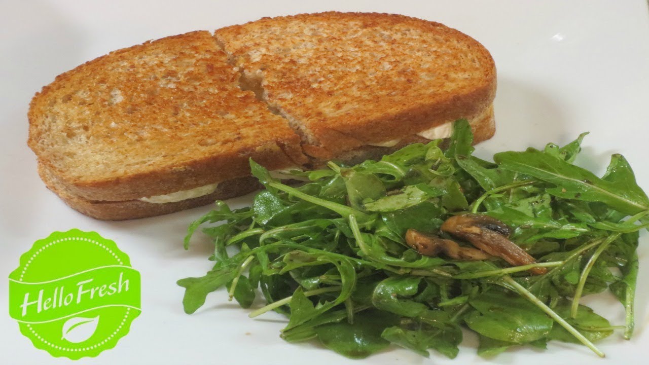 Hello Fresh Meal # 34 - Fig & Brie Grilled Cheese + Promo Code! - YouTube