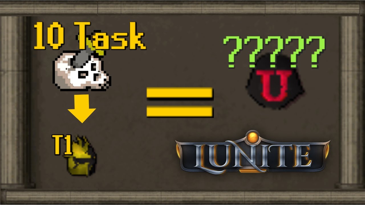 Loot From 10 Task slayer con casco t1 Lunite.io RSPS ( SandésuSRS ...