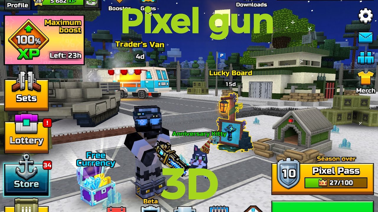 Pixel gun 3D gameplay - YouTube