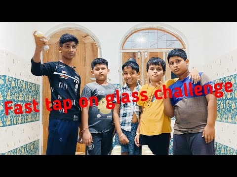 Fast tap on glass challenge - YouTube