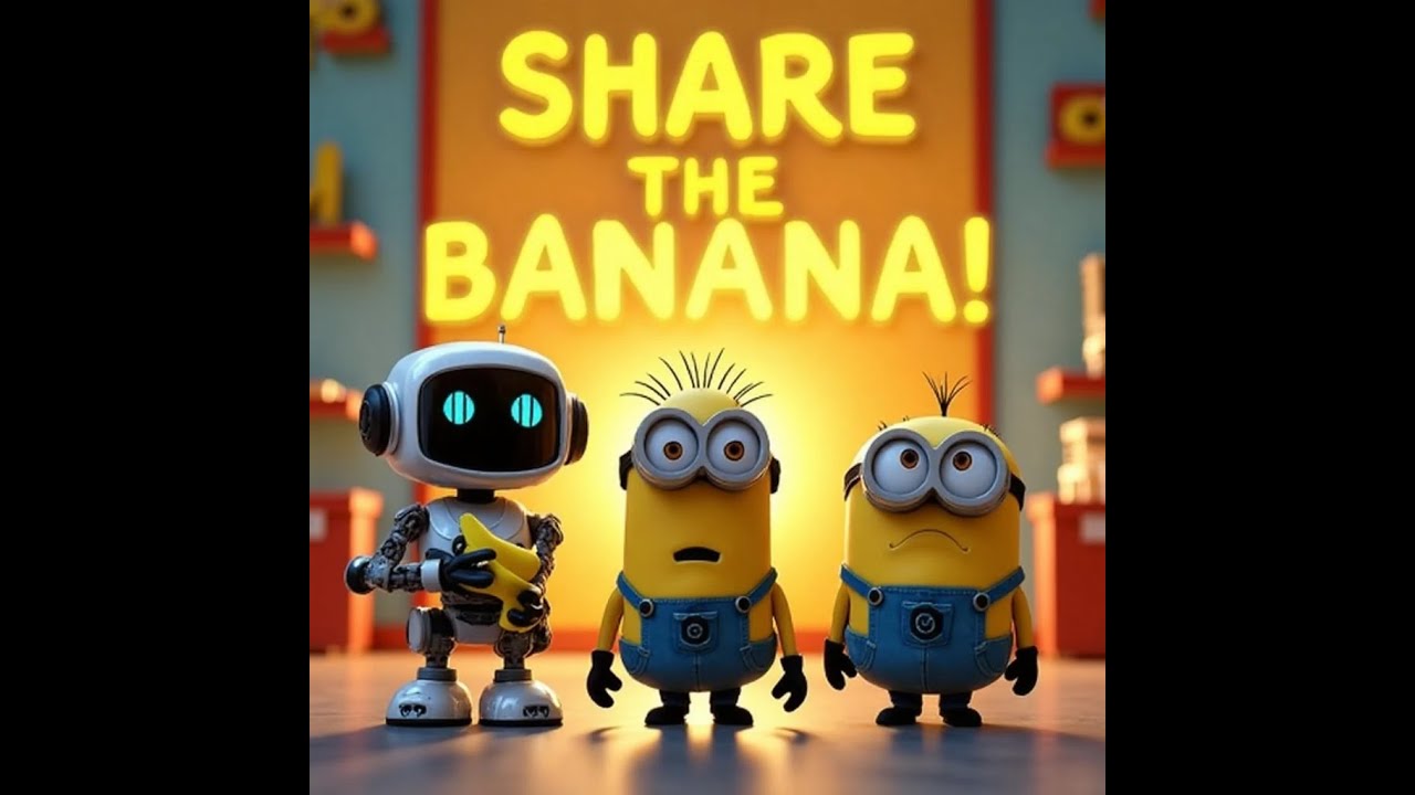 Share the Banana! 🍌 | Minions Teach Robots to Be Kind - YouTube