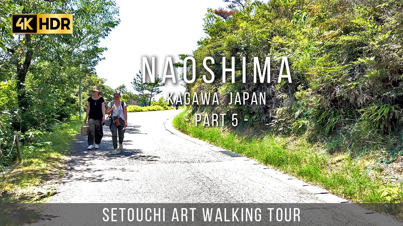 Naoshima Japan | Walking Tour | Part 5【4K HDR】Beautiful scenery and art ...