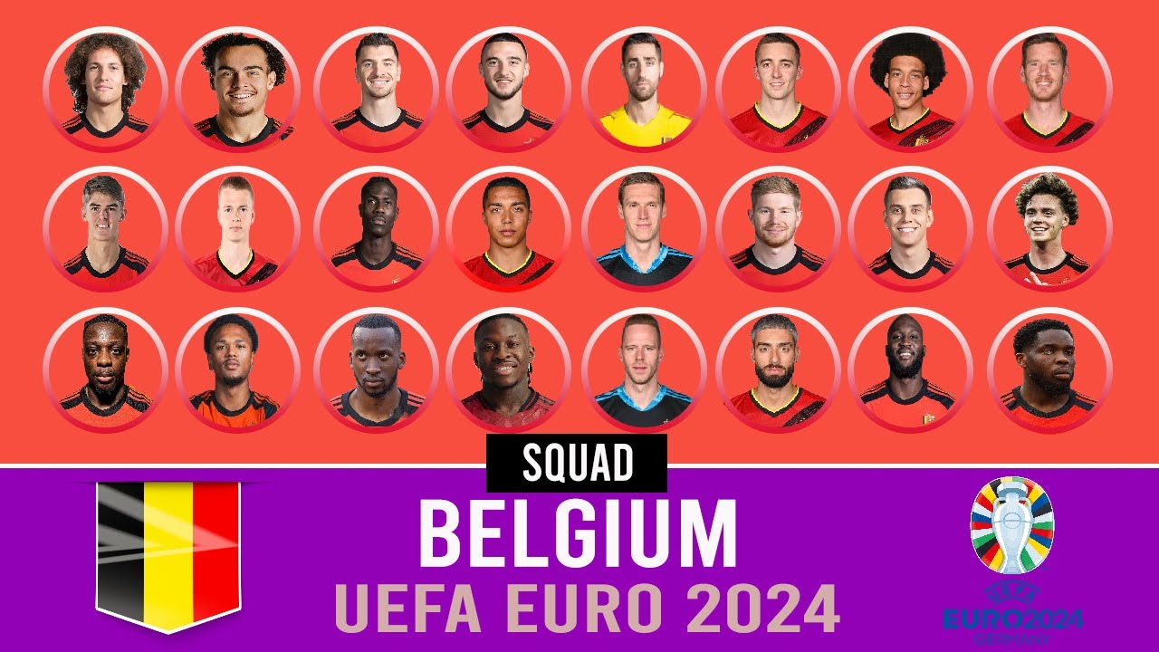 Belgium Official Squad for UEFA EURO 2024 - YouTube