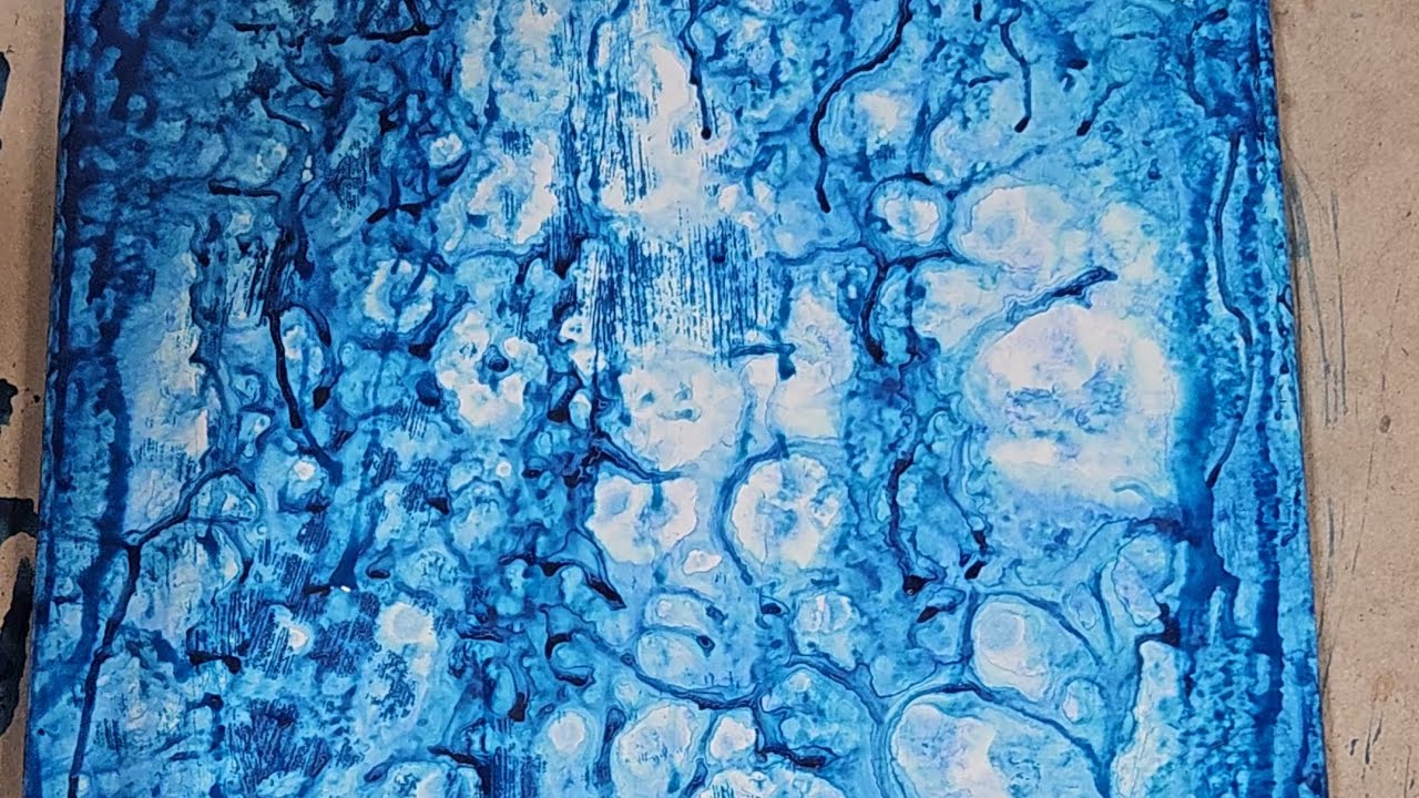 How to make acrylic paint look like alcohol ink with isopropyl alcohol ...