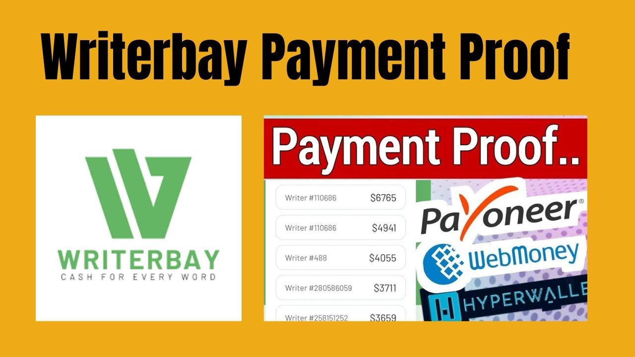 Writerbay Payment Proof - YouTube