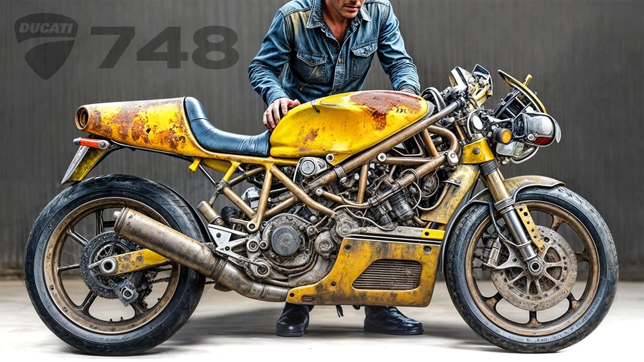 Man Restores Abandoned 22-Years-Old Ducati Sportbike - YouTube