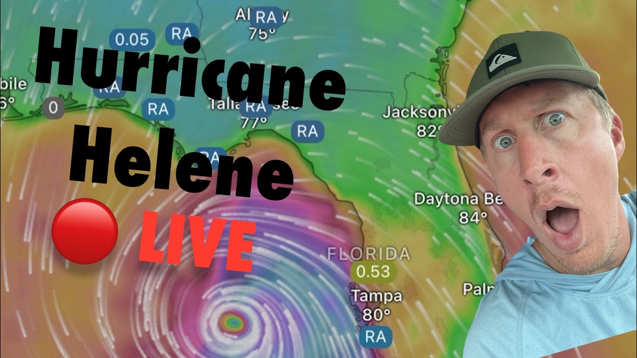 Hurricane Helene - real footage across florida coast - YouTube