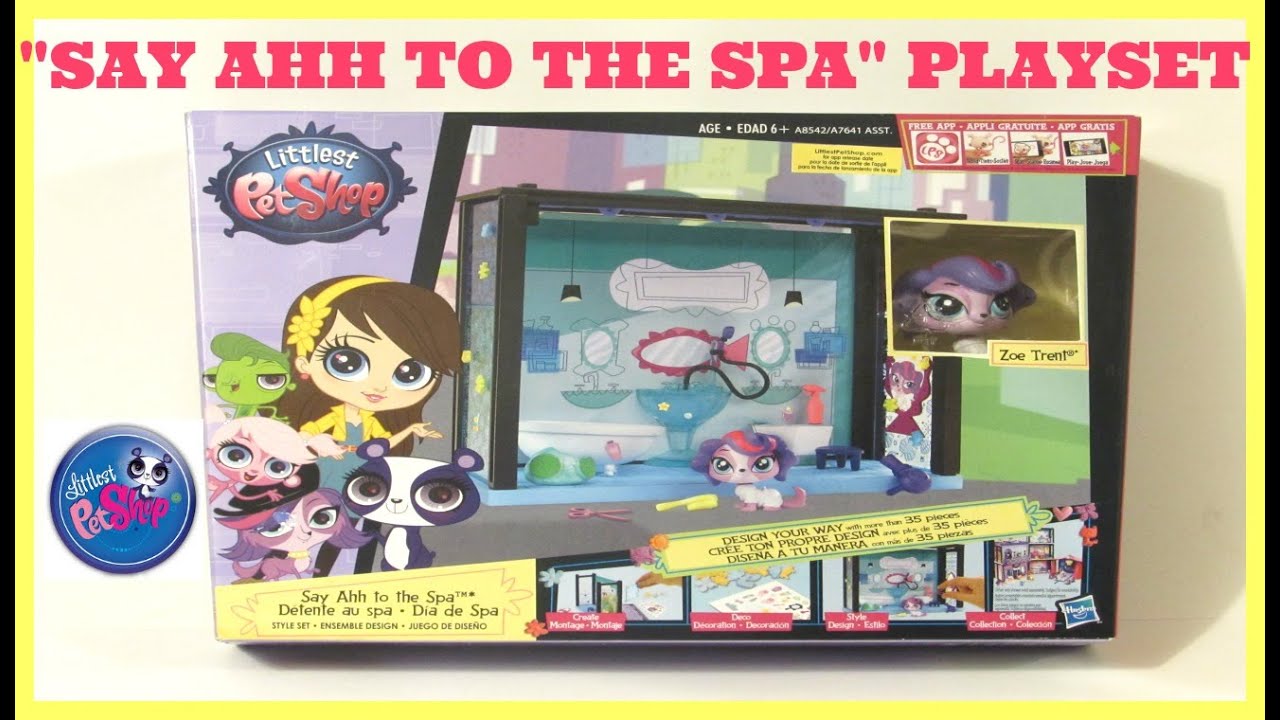 LITTLEST PET SHOP - LPS - SAY AHH TO THE SPA PLAYSET REVIEW - YouTube