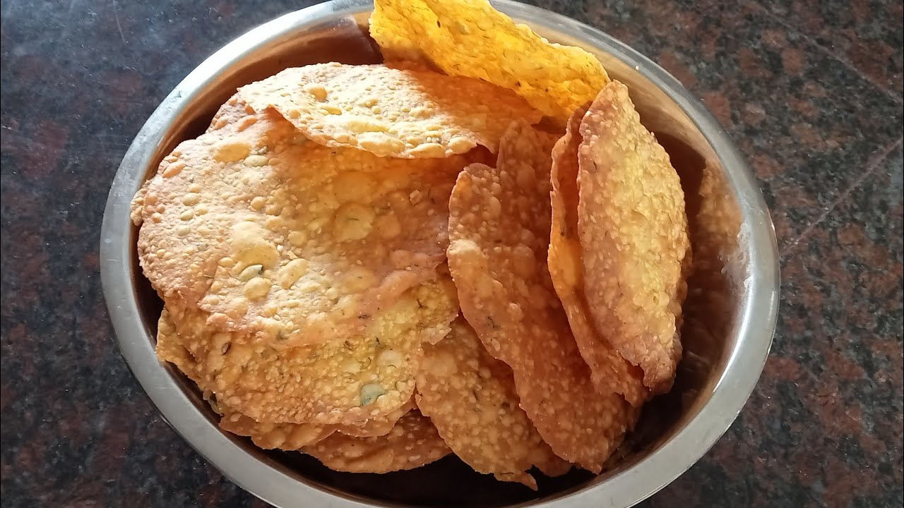 Besan Papad Snack Recipe,Crispy N tasty 😋😊 Padma,s Kitchen. - YouTube