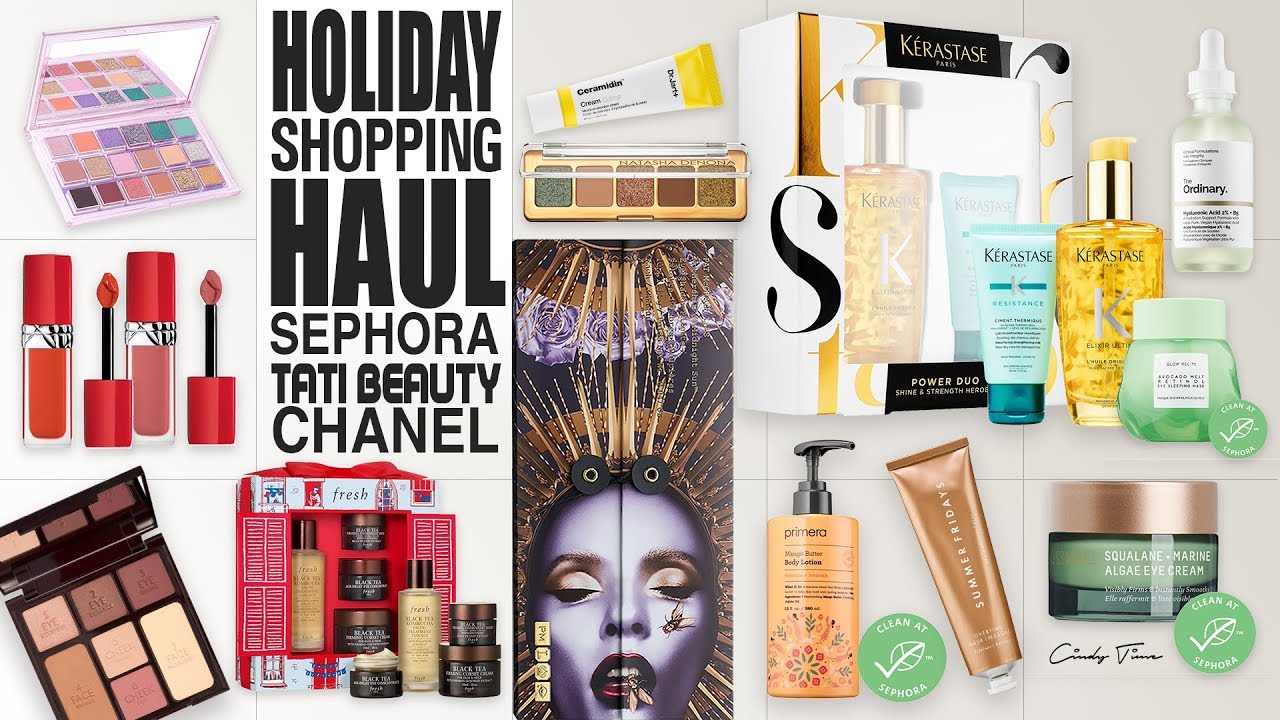 节日促销买买买 Holiday Shopping Haul | Sephora Haul | Tati Beauty | Chanel ...