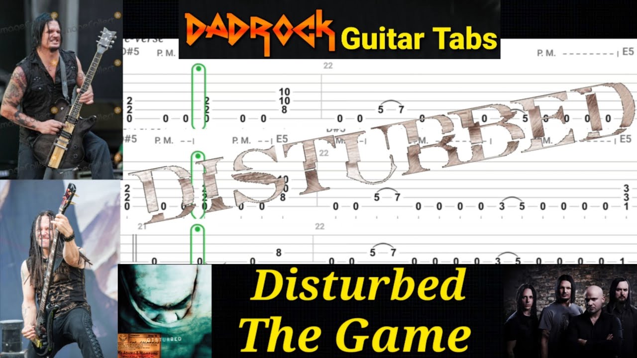 The Game - Disturbed - Guitar + Bass TABS Lesson - YouTube
